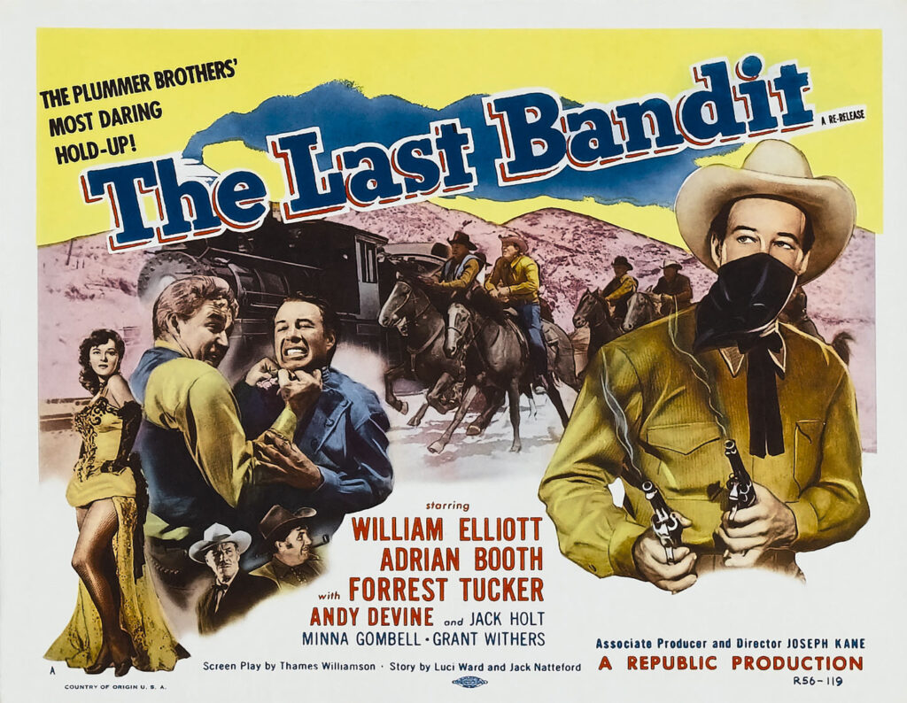 The Last Bandit Movie Poster – William Elliot Western Film Art