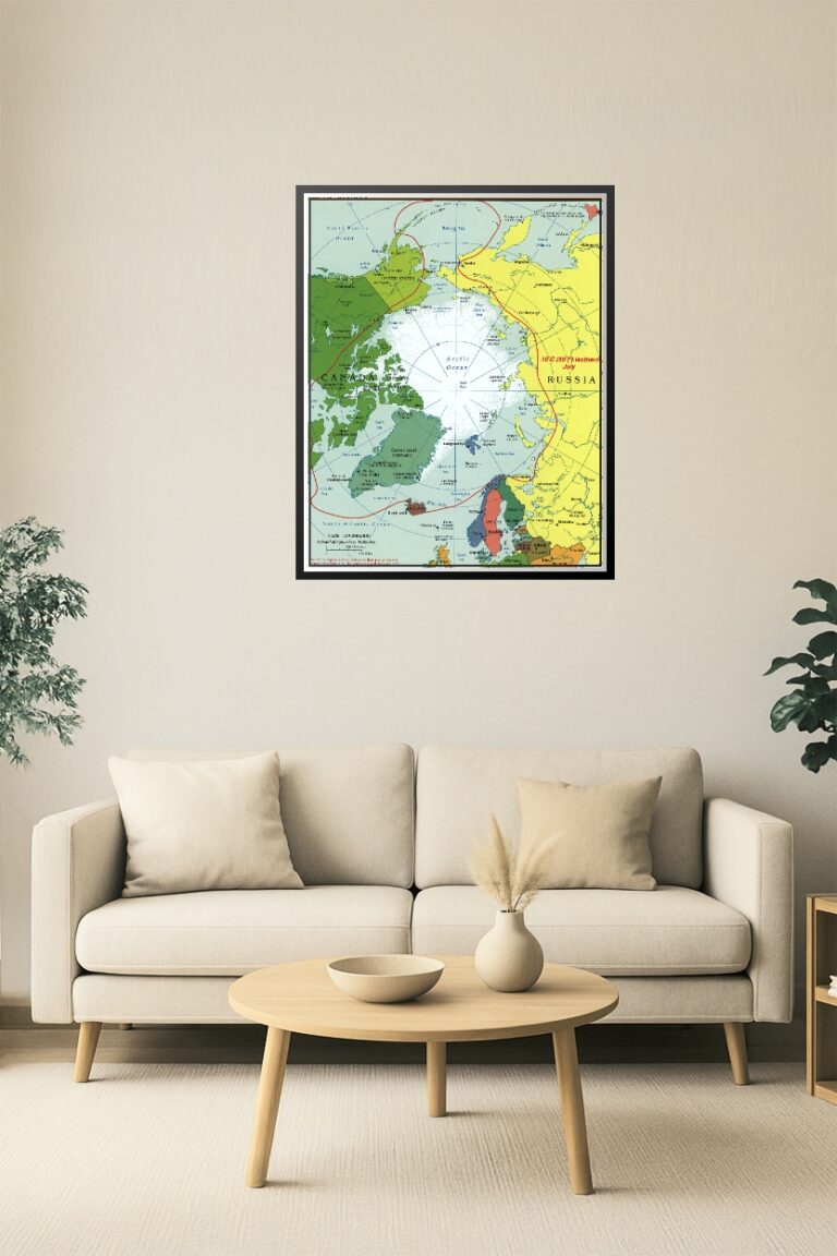 Arctic Region Map – Climate & Geography Educational Poster